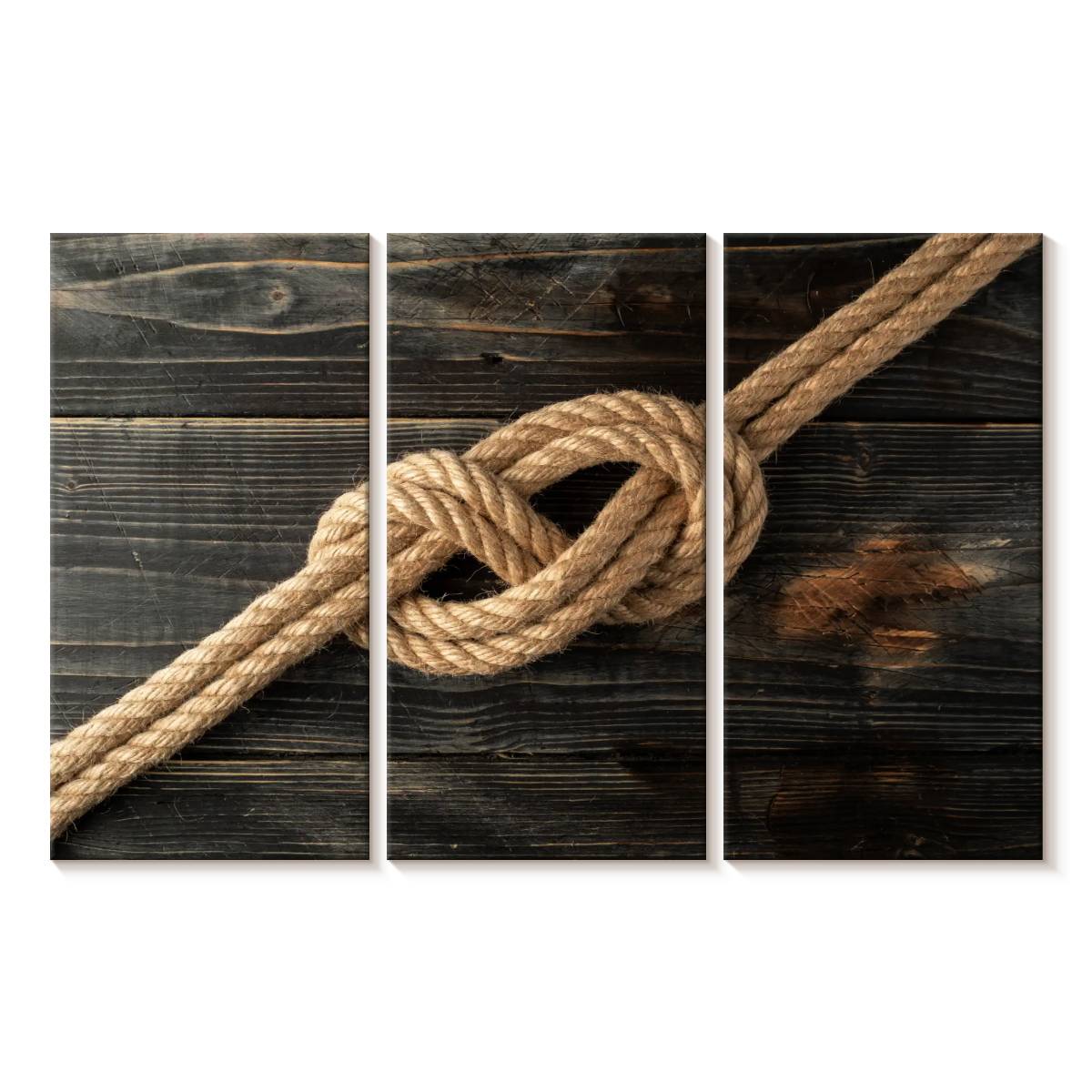 Elephant Stock Rustic Knot Wall Art - Horizontal Multi Panel Canvas ...