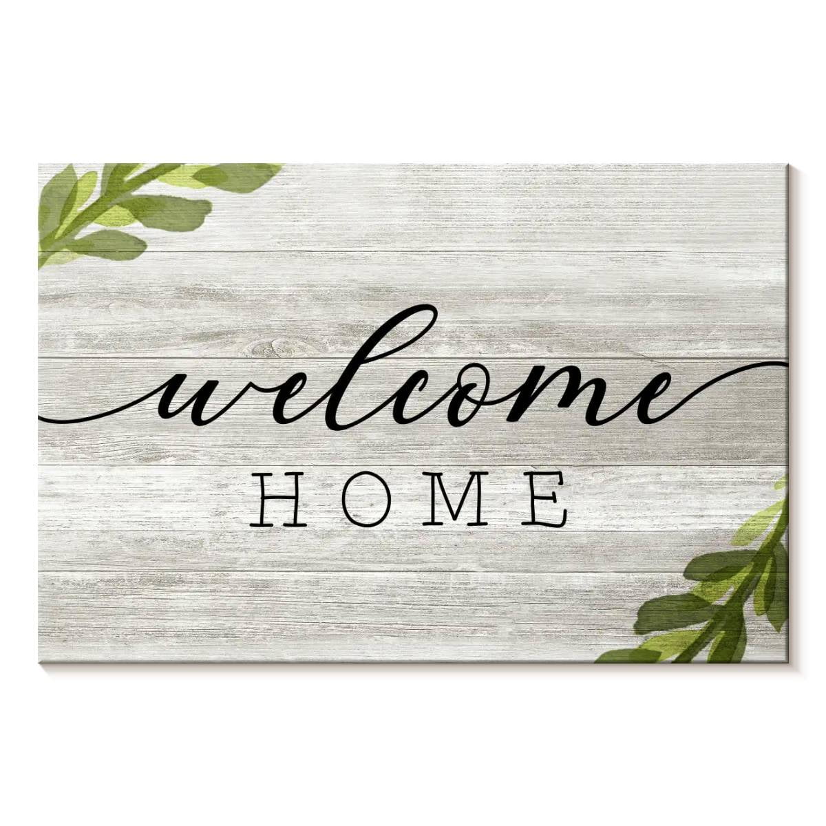 Elephant Stock Rustic Welcome Home Wall Sign Wall Art - Horizontal ...