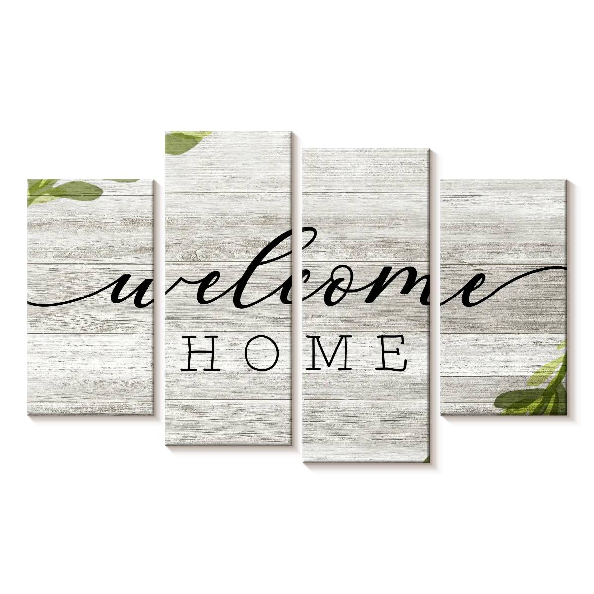 Elephant Stock Rustic Welcome Home Wall Sign Wall Art - Horizontal ...
