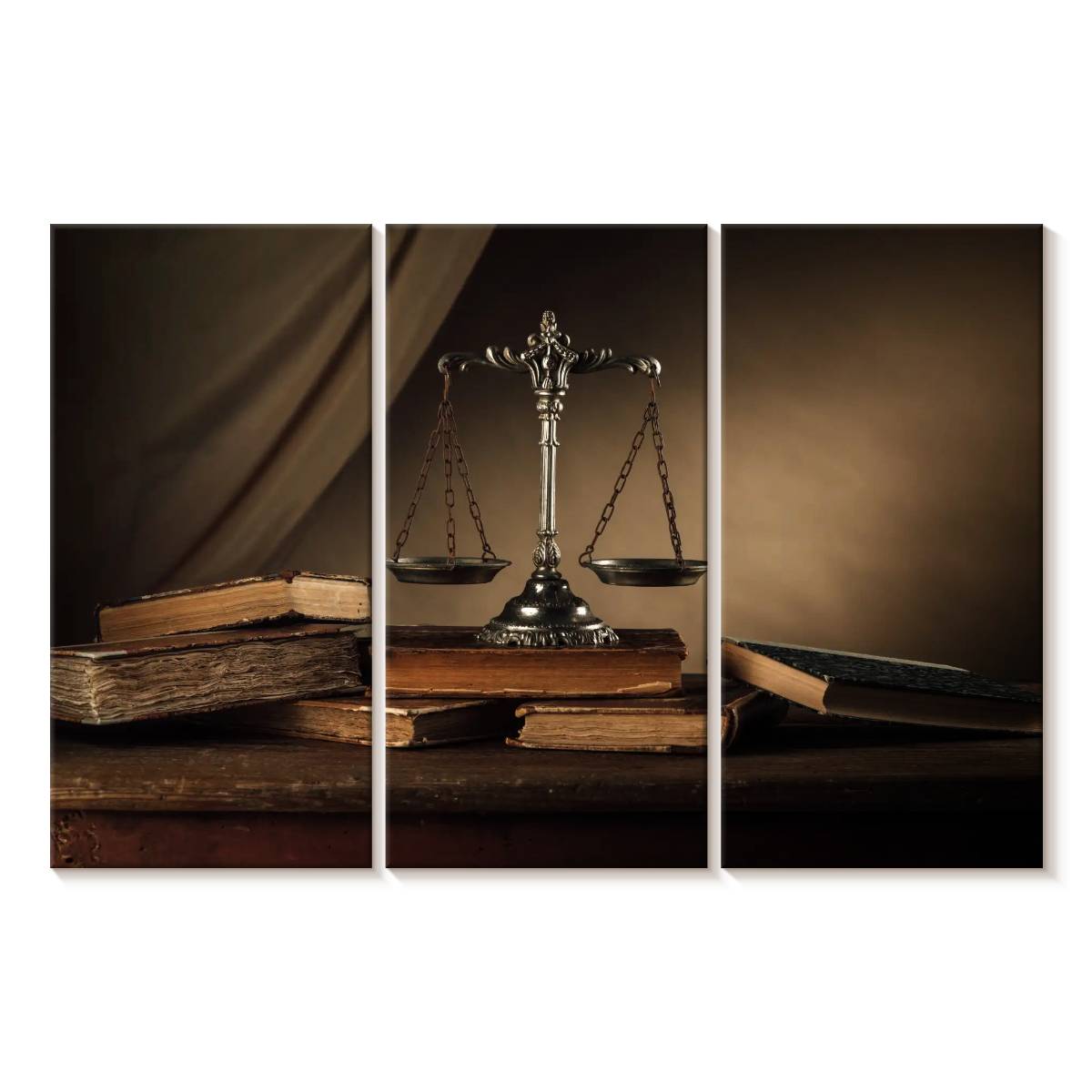 Elephant Stock Silver Scales Of Justice Wall Art - Horizontal Multi ...