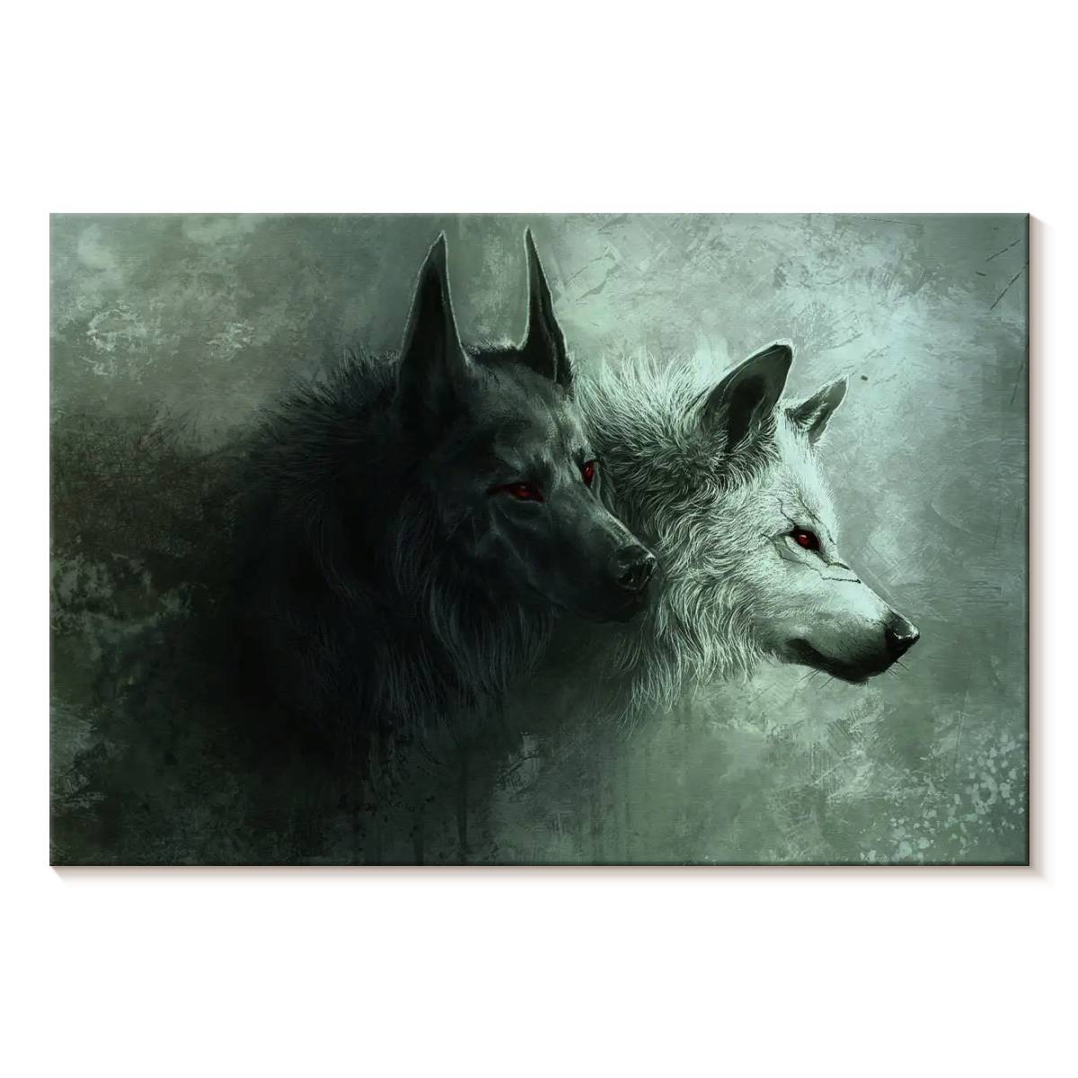 Elephant Stock Sinister Wolves Wall Art - Horizontal Canvas Wall Art ...