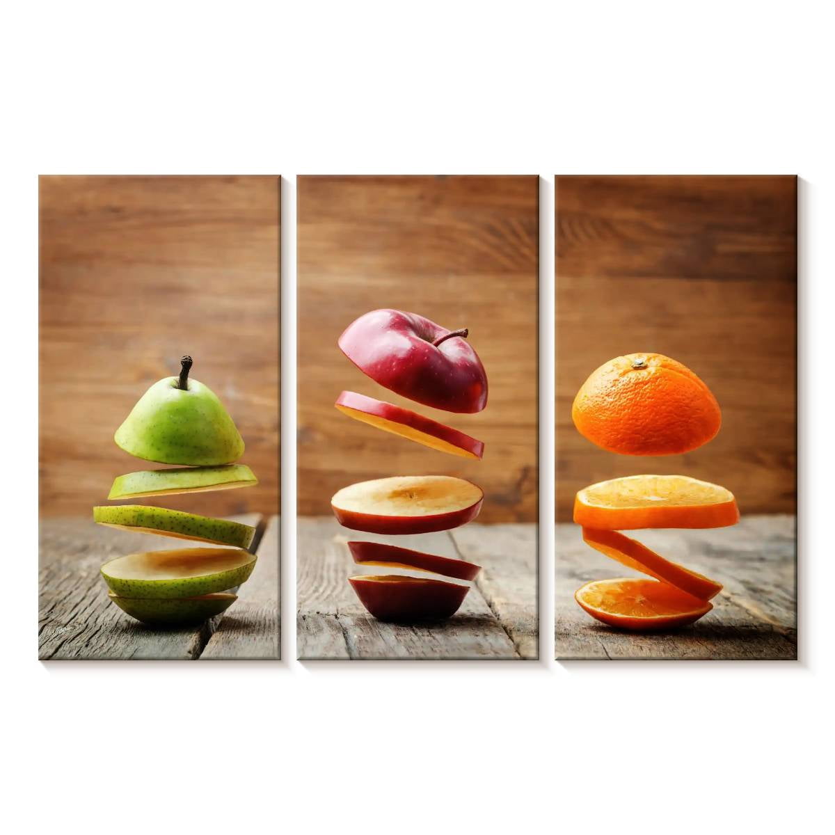 Elephant Stock Sliced Fruits Wall Art - Horizontal Multi Panel Canvas ...
