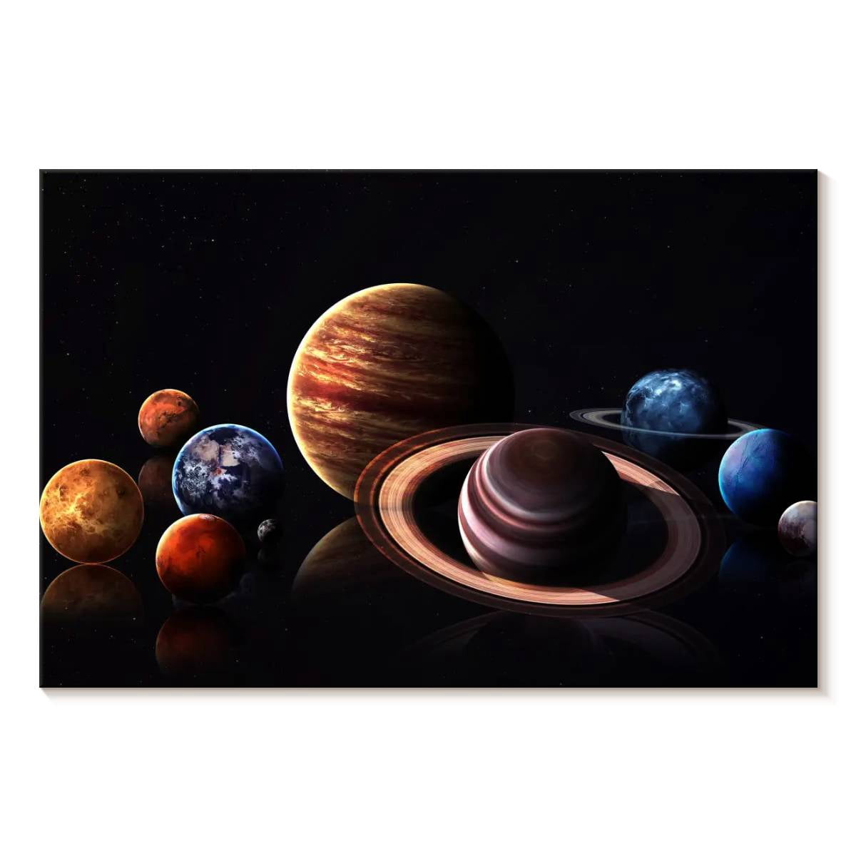 Elephant Stock The Solar System Planets Wall Art - Horizontal Canvas ...