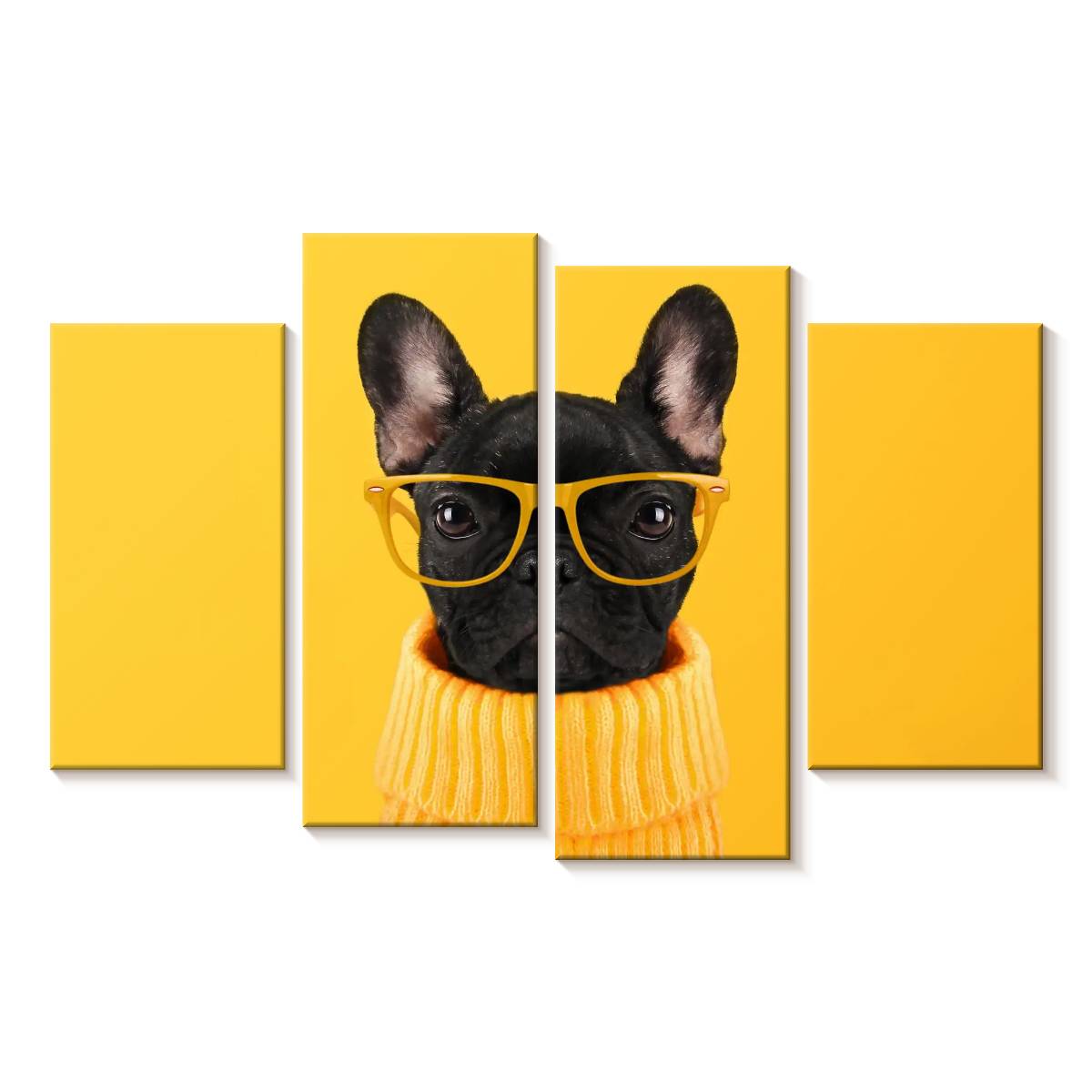 Elephant Stock Sophisticated French Bulldog Wall Art - Horizontal Multi ...