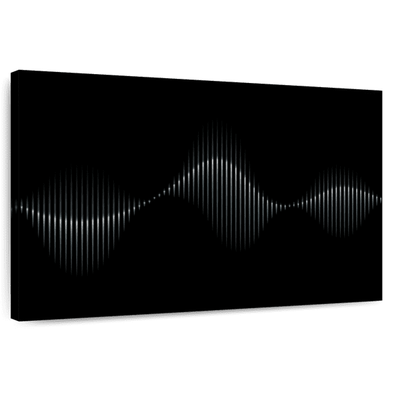 Elephant Stock Sound Wave Wall Art - Horizontal Canvas Wall Art ...