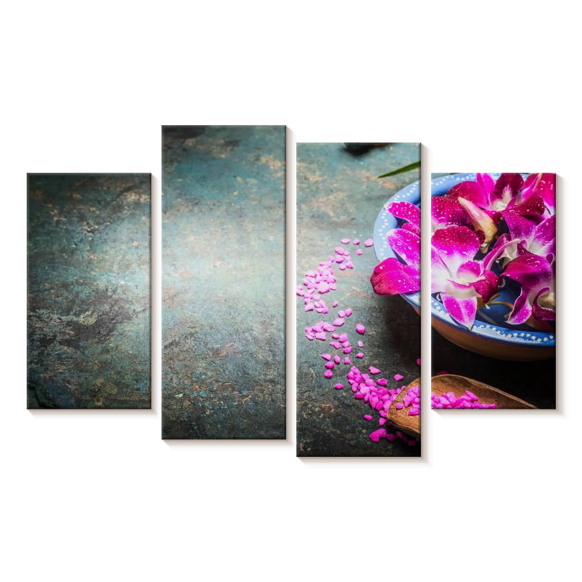 Elephant Stock Spa Fusion Wall Art - Horizontal Multi Panel Canvas ...