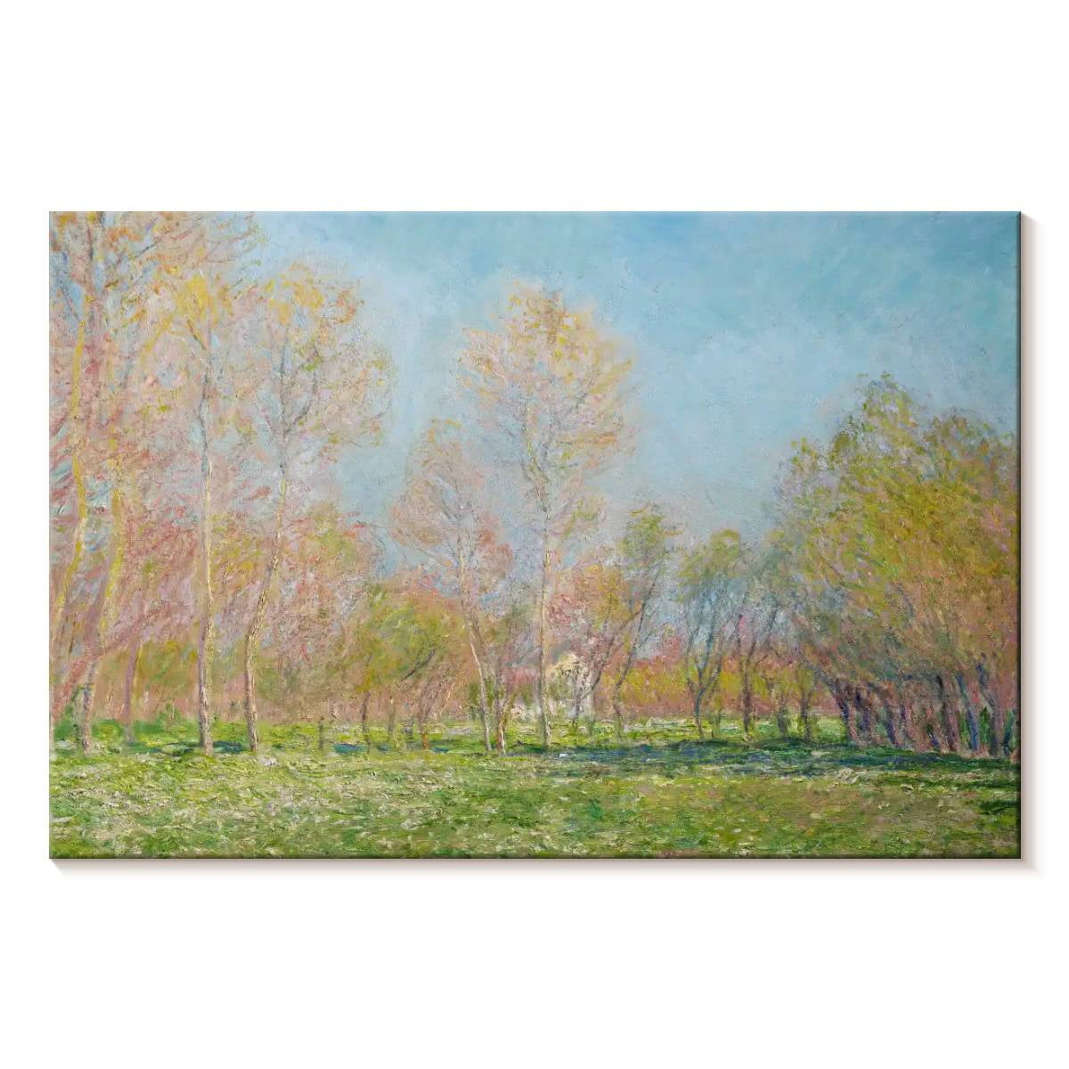 Elephant Stock Spring In Giverny 1890 Wall Art - Horizontal Canvas Wall ...