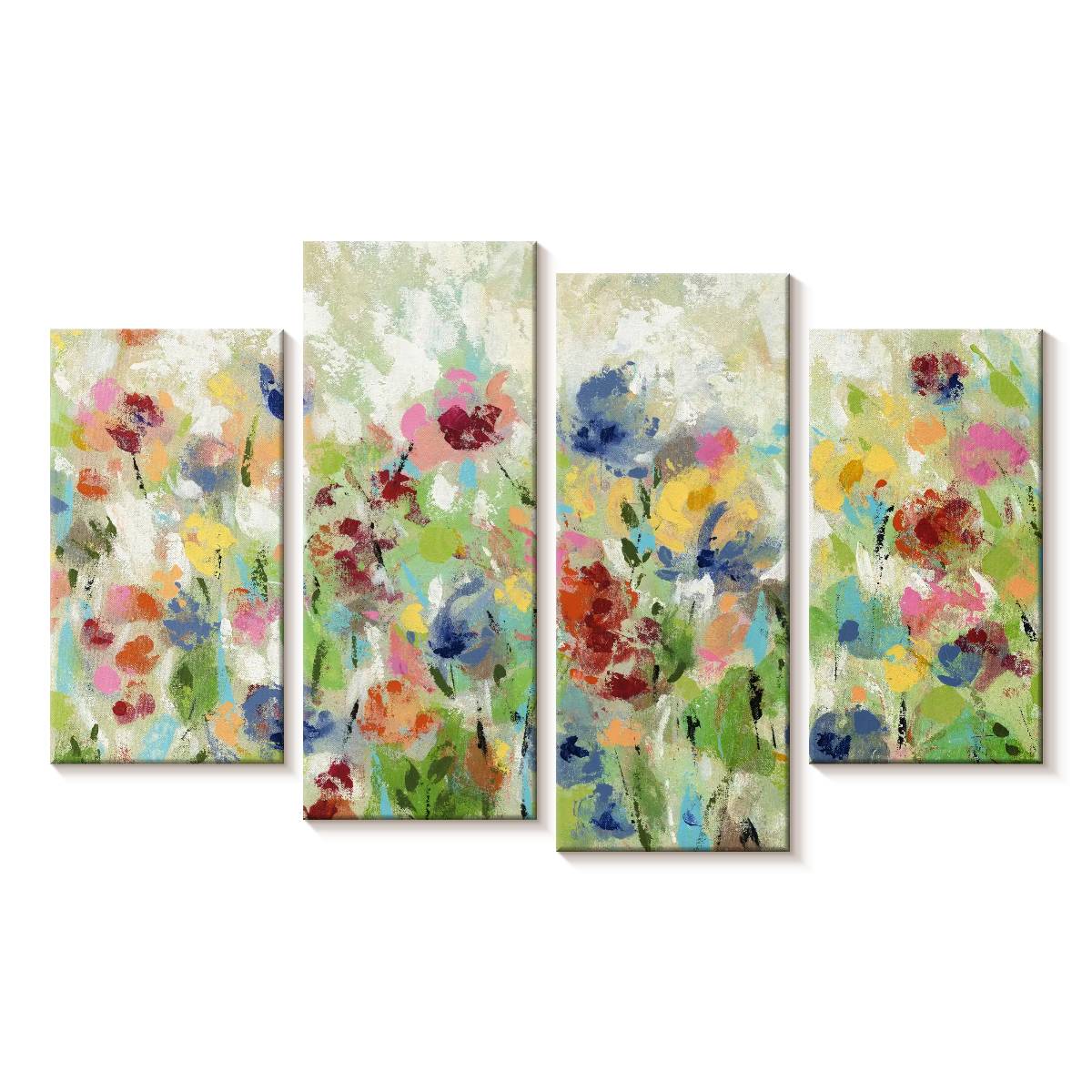 Elephant Stock Springtime Meadow Flowers Ii Wall Art - Horizontal Multi ...