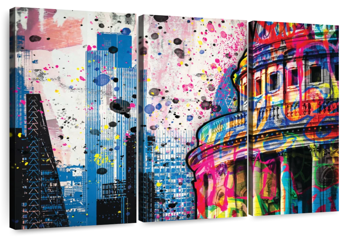 Elephant Stock St. Paul's Cathedral Paint Splash Wall Art - Horizontal ...