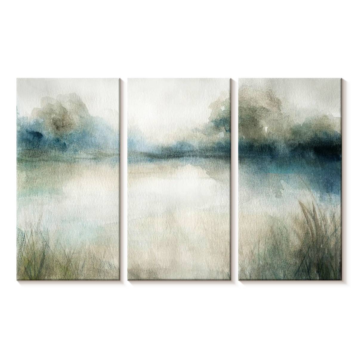 Elephant Stock Still Evening Waters I Wall Art - Horizontal Multi Panel ...