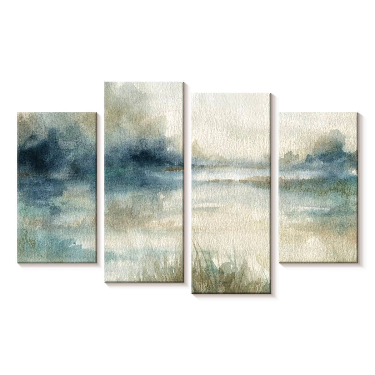 Elephant Stock Still Evening Waters Ii Wall Art - Horizontal Multi ...