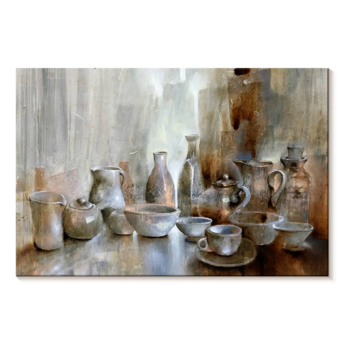 Elephant Stock Still Life Coffee Time Wall Art - Horizontal Canvas Wall ...