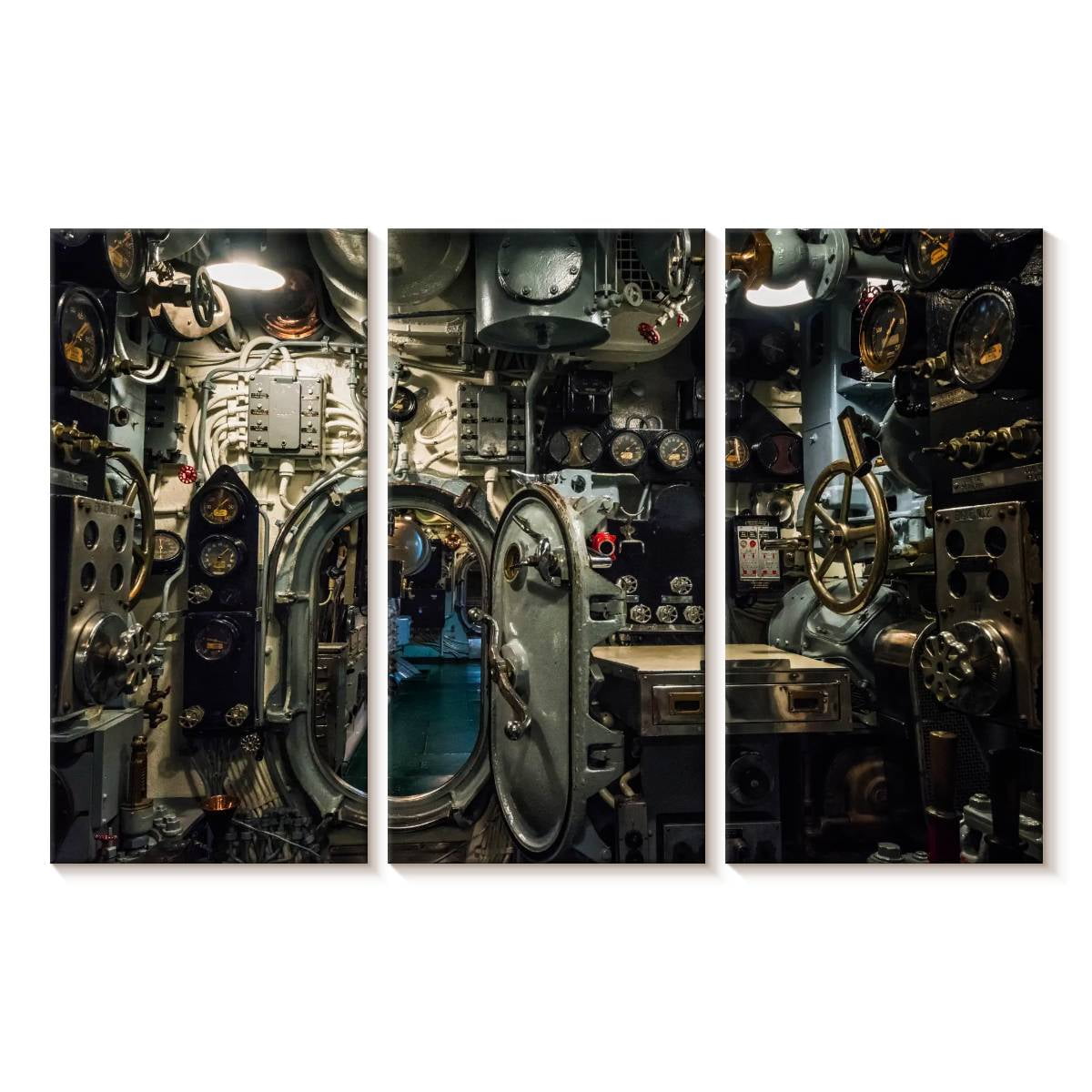 Elephant Stock Submarine Control Room Wall Art - Horizontal Multi Panel ...