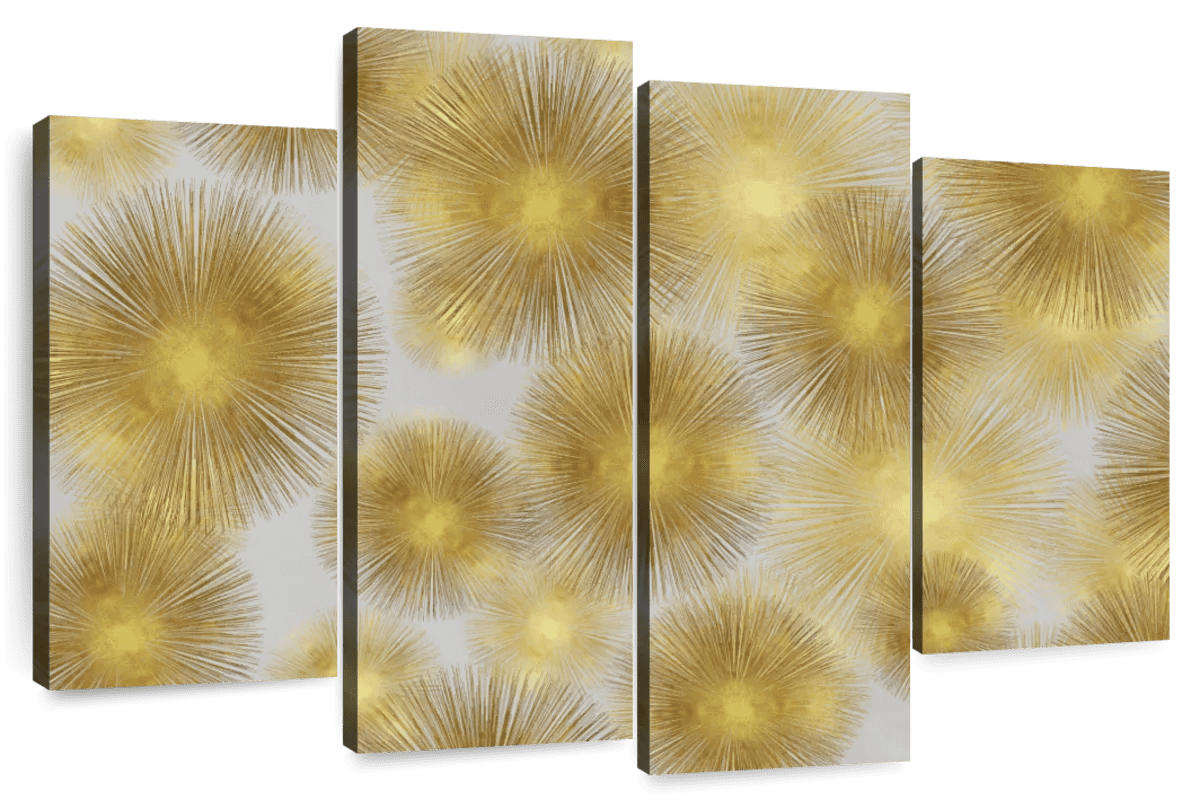 Elephant Stock Sunburst Cluster Wall Art - Horizontal Multi Panel ...