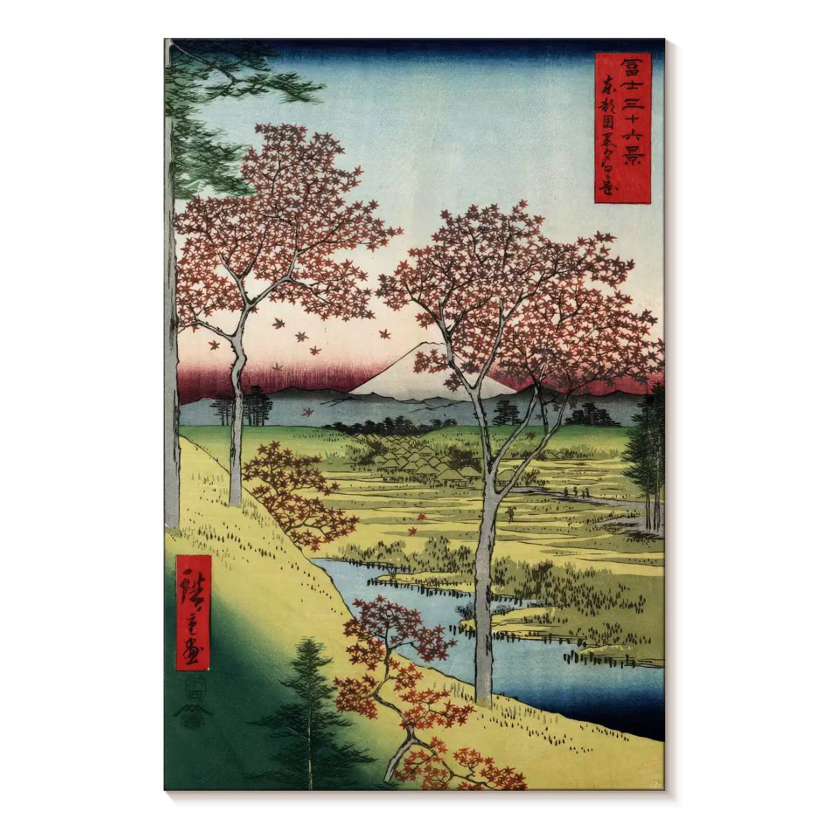 Elephant Stock Sunset Hill - Meguro In Eastern Capital Wall Art ...