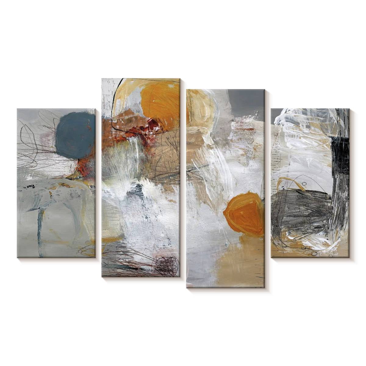 Elephant Stock Taking Off Wall Art - Horizontal Multi Panel Canvas ...