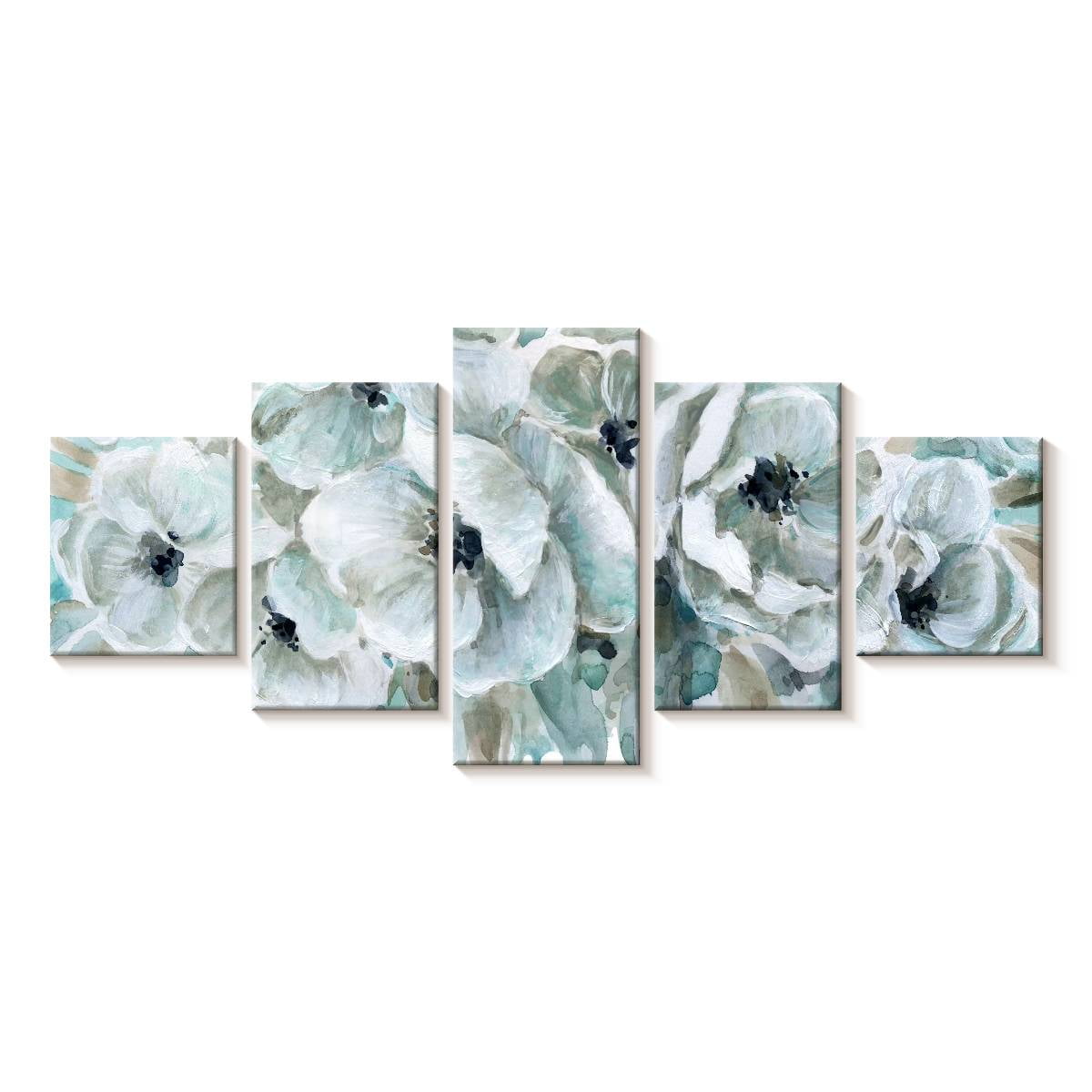Elephant Stock Teal Harmony Ii Wall Art - Horizontal Multi Panel Canvas ...