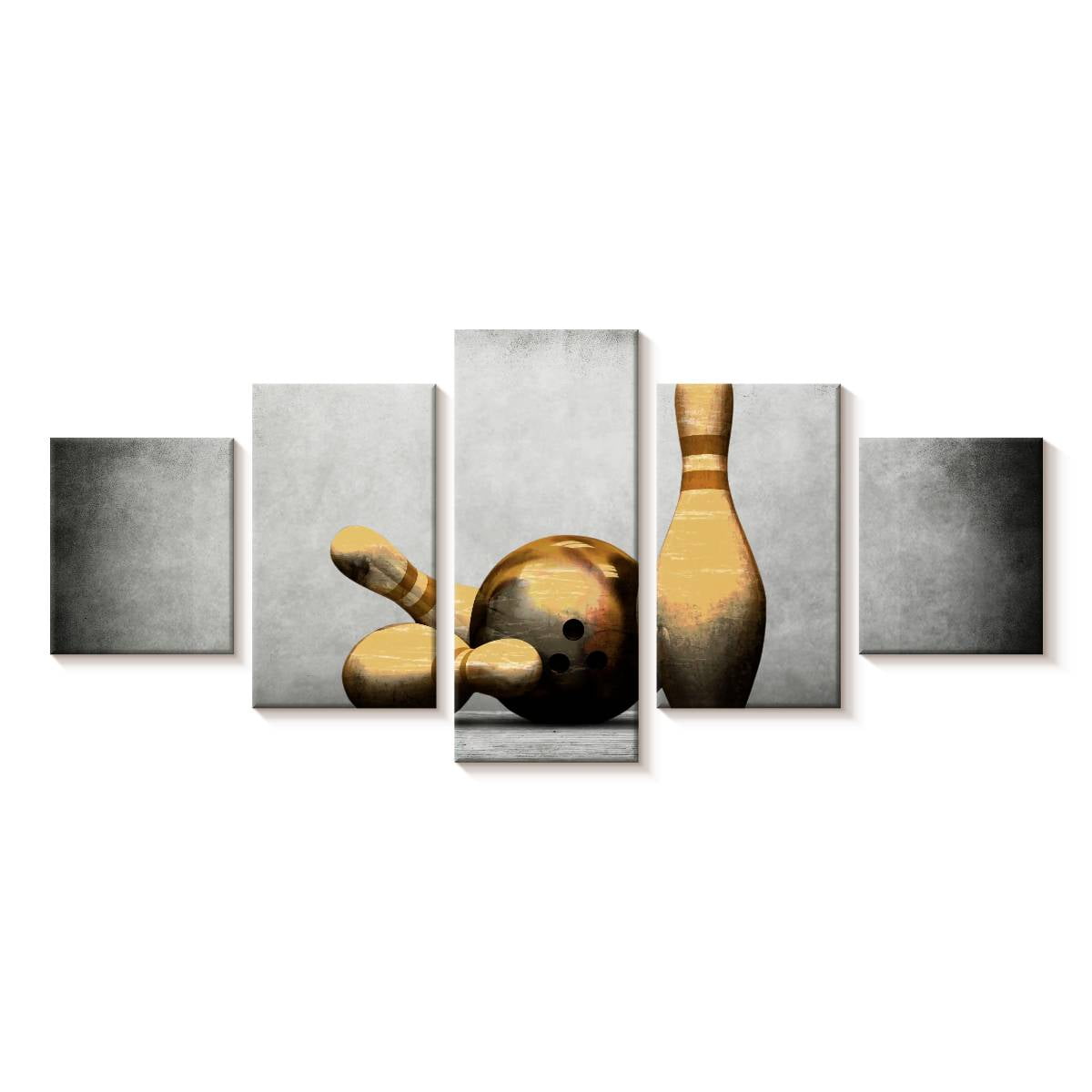 Elephant Stock Textured Bowling Wall Art - Horizontal Multi Panel ...