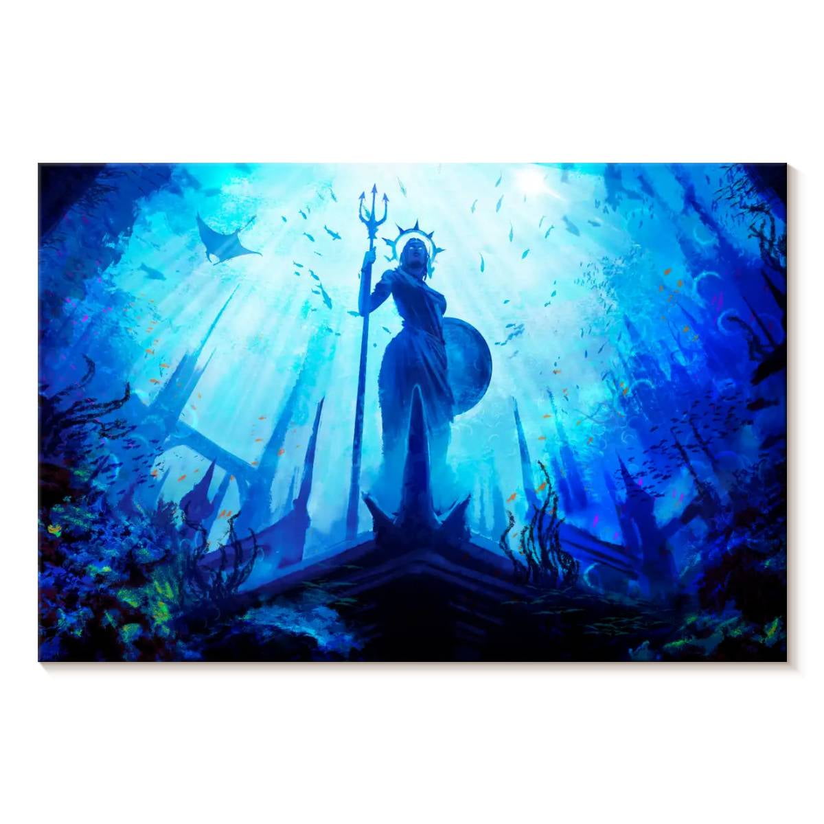 Elephant Stock Underwater Amphitrite Statue Wall Art - Horizontal ...
