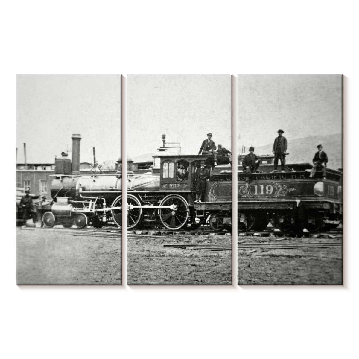 Elephant Stock Union Pacific Locomotive No.119 Wall Art - Horizontal ...