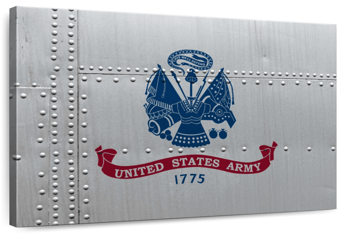 Elephant Stock United States Army Wall Art - Horizontal Canvas Wall Art ...