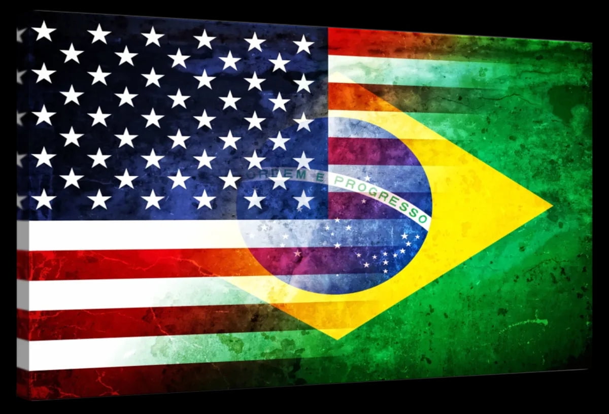 Elephant Stock Usa Brazil Bond Wall Art - Horizontal Canvas Wall Art ...