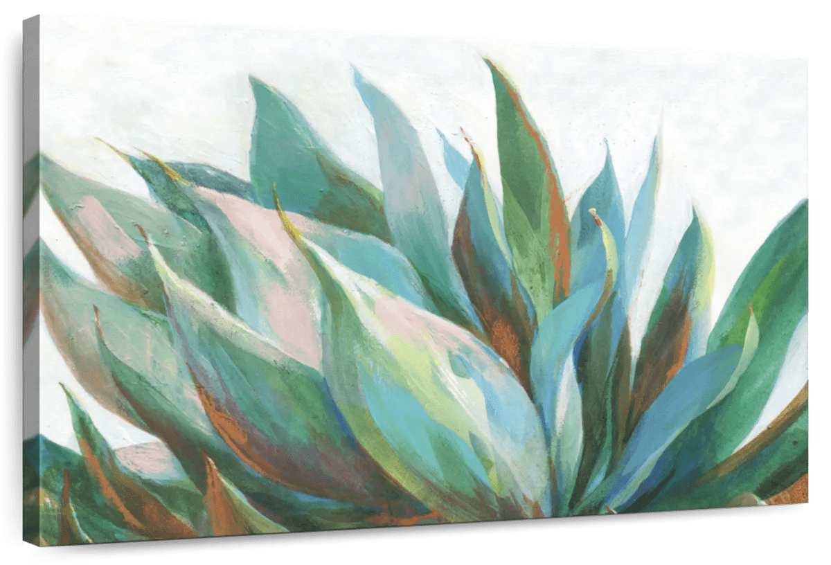 Elephant Stock Vibrant Agave Wall Art - Horizontal Canvas Wall Art ...
