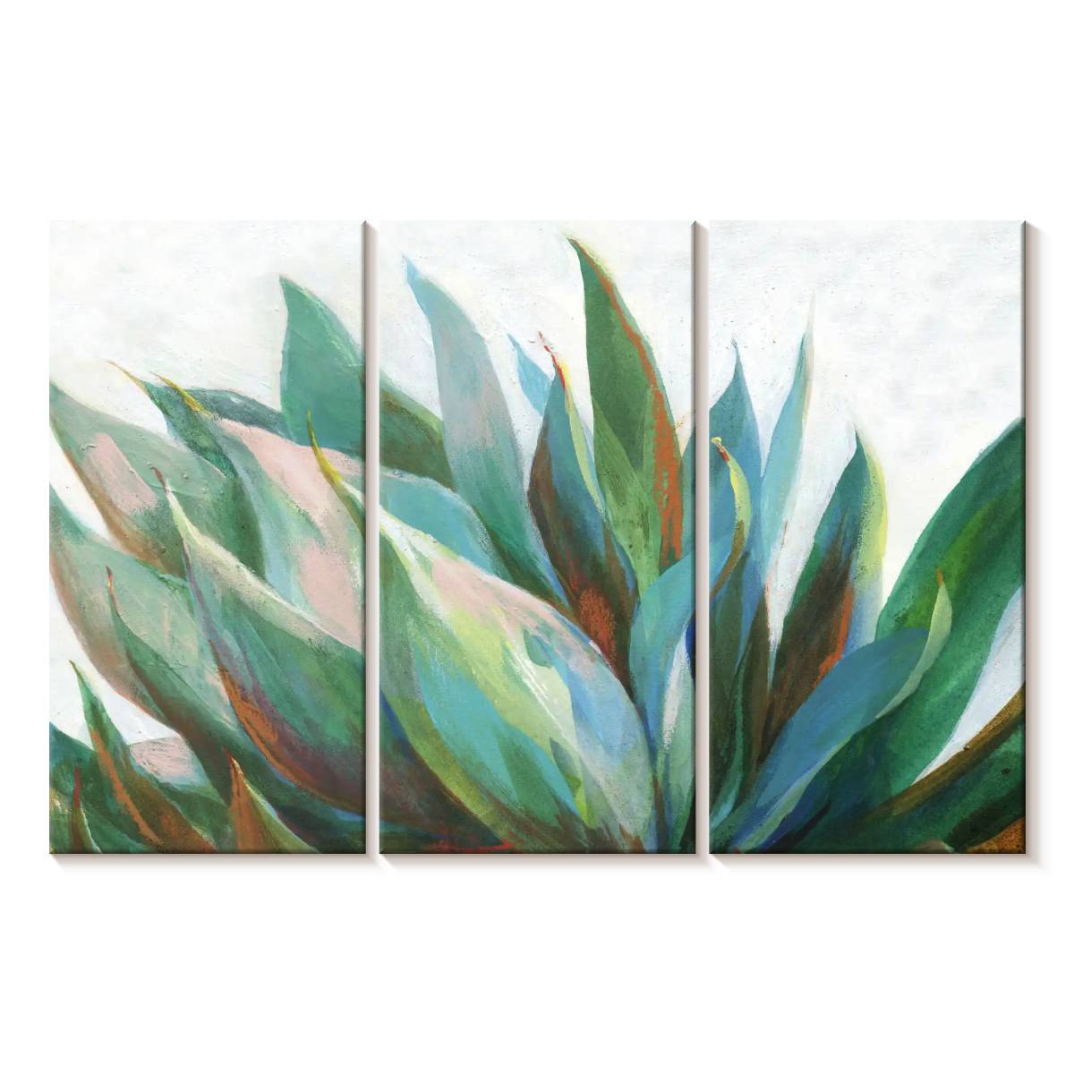 Elephant Stock Vibrant Agave Wall Art - Horizontal Multi Panel Canvas ...