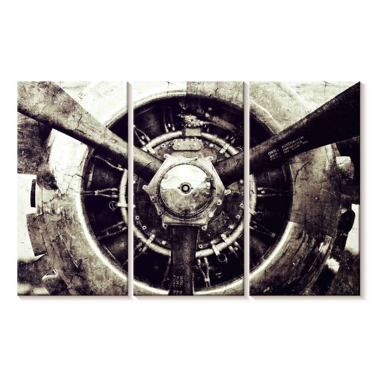 Elephant Stock Vintage Airplane Propeller Wall Art - Horizontal Multi ...