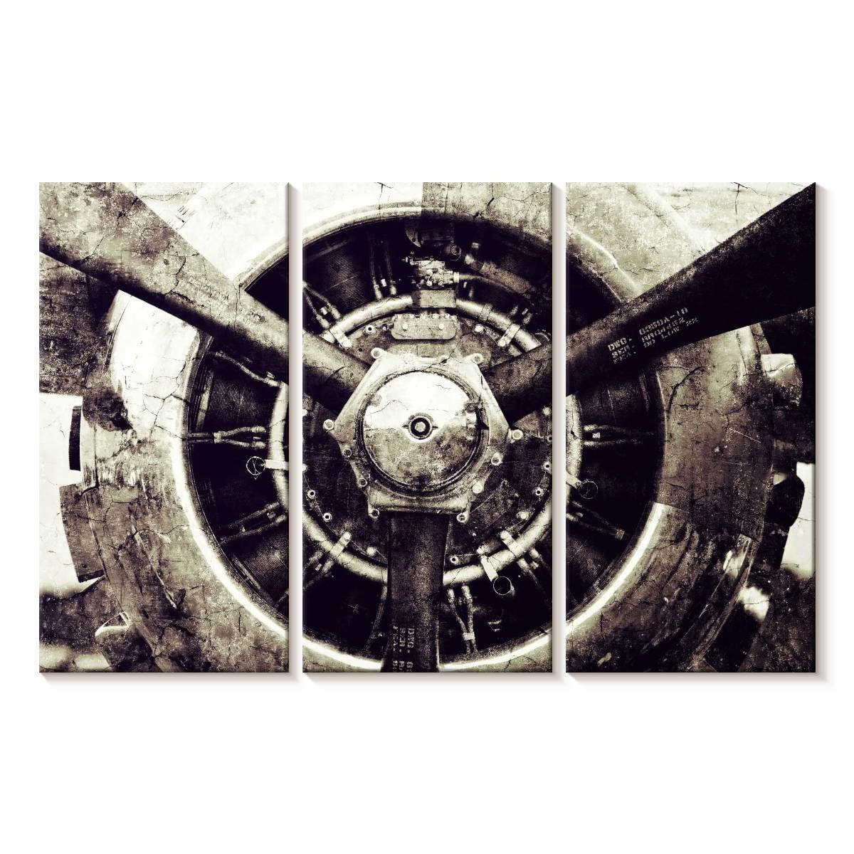 Elephant Stock Vintage Airplane Propeller Wall Art - Horizontal Multi ...