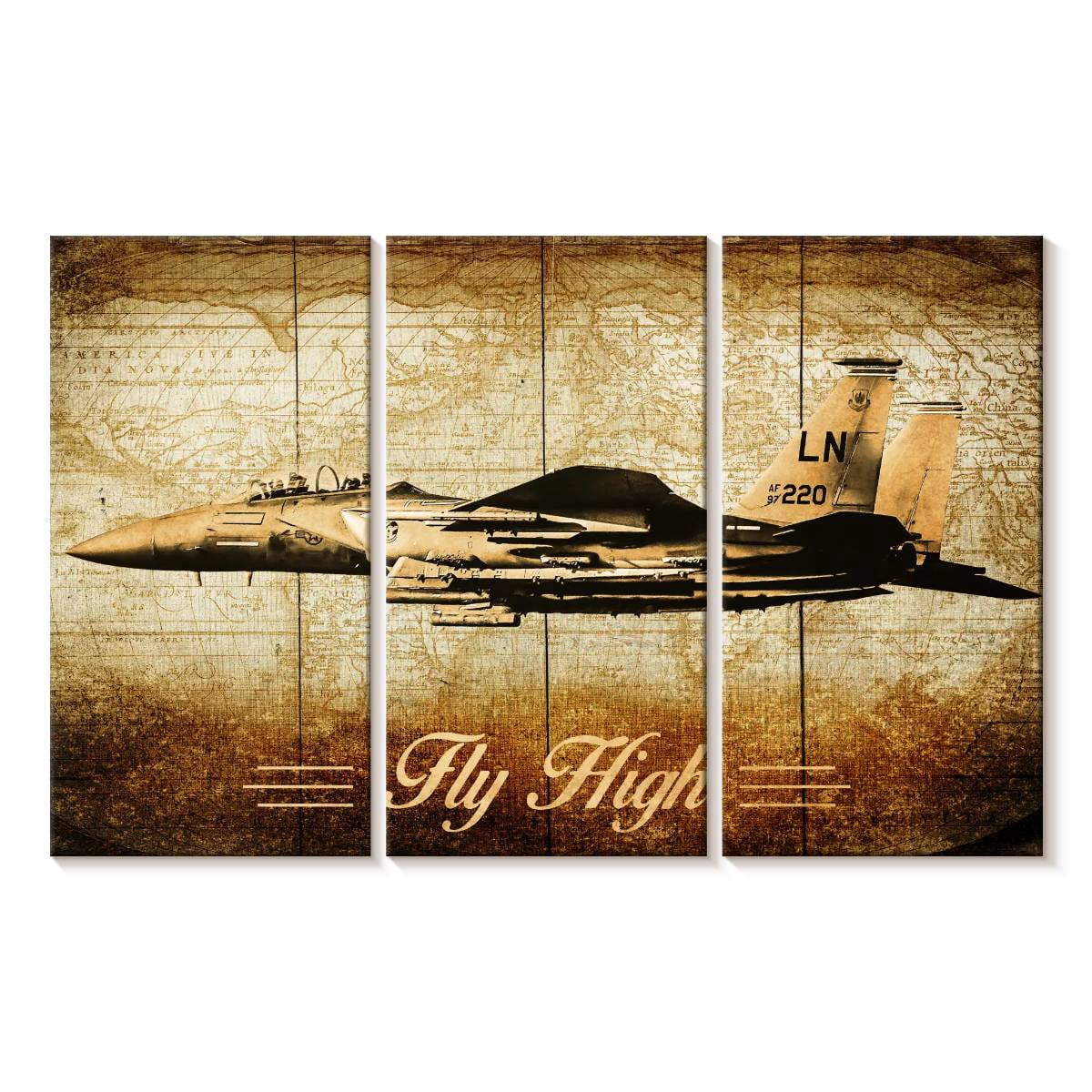 Elephant Stock Vintage War Plane Aviation Wall Art - Horizontal Multi ...