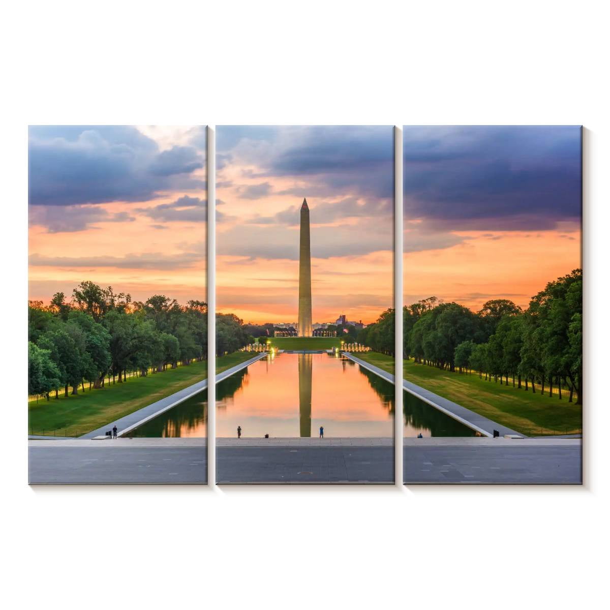 Elephant Stock Washington Monument At Sunset Wall Art - Horizontal ...