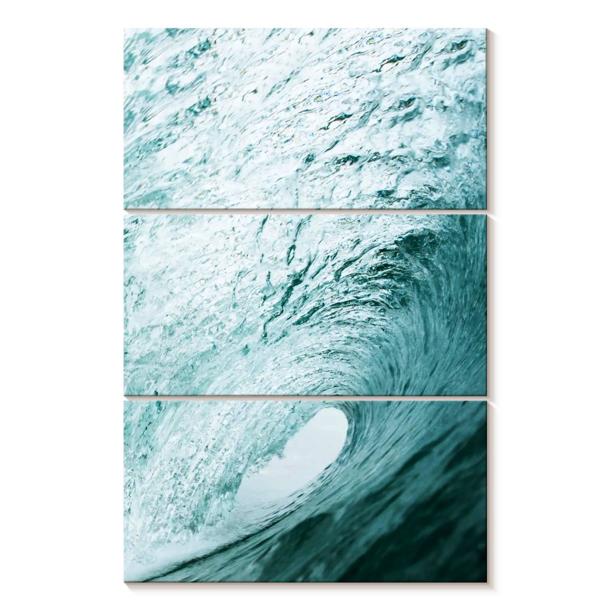 Elephant Stock Wave Tube Wall Art - Vertical Multi Panel Canvas ...