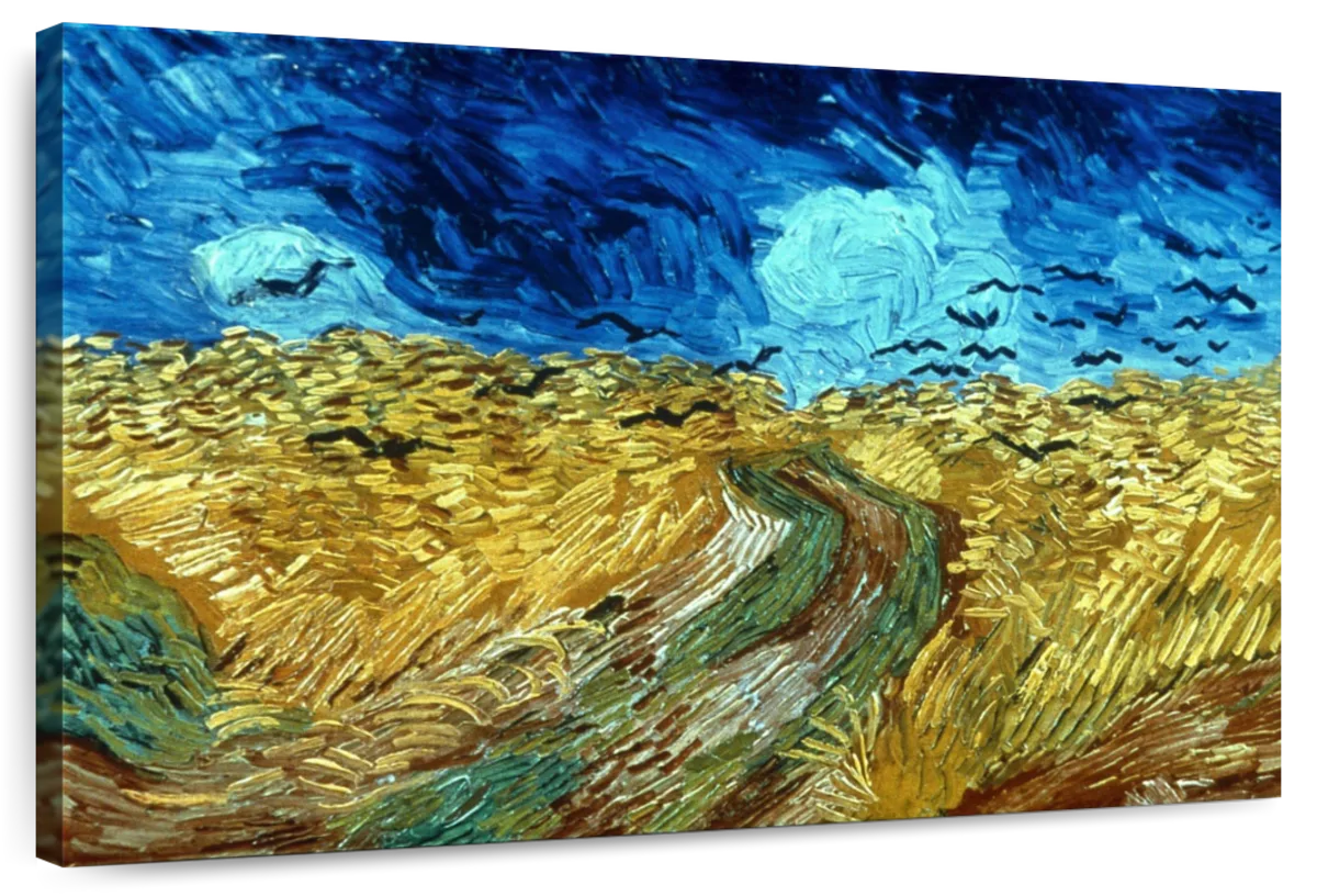 Elephant Stock Wheatfield With Crows 1890 Wall Art - Horizontal Canvas ...