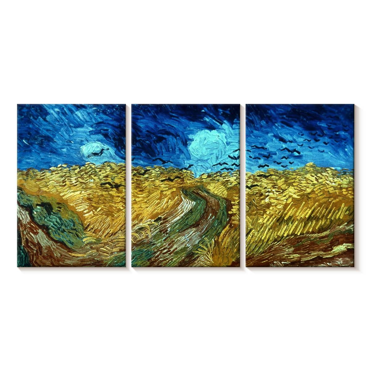 Elephant Stock Wheatfield With Crows 1890 Wall Art - Horizontal Multi ...