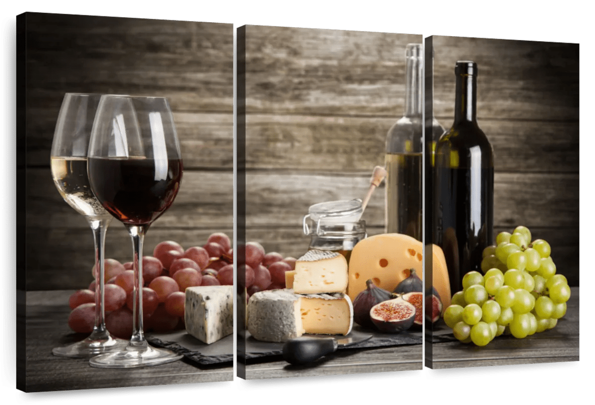 Elephant Stock Wine And Cheese Pairing Wall Art - Food And Drink Multi ...