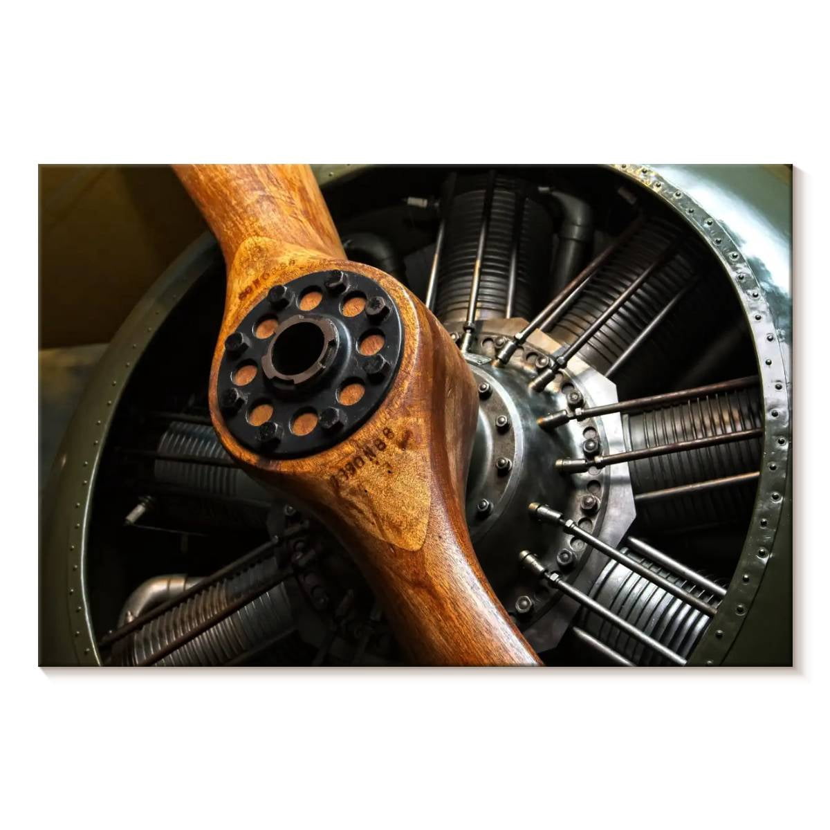 Elephant Stock Wooden Propeller Wall Art - Horizontal Canvas Wall Art ...