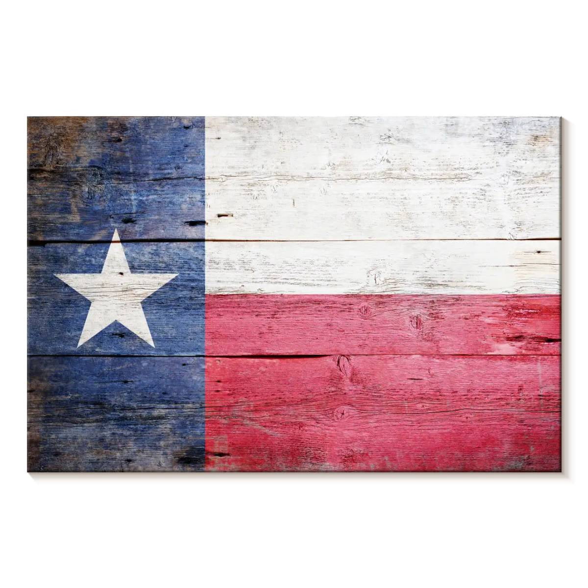 Elephant Stock Wooden Texas Flag Wall Art - Horizontal Canvas Wall Art ...