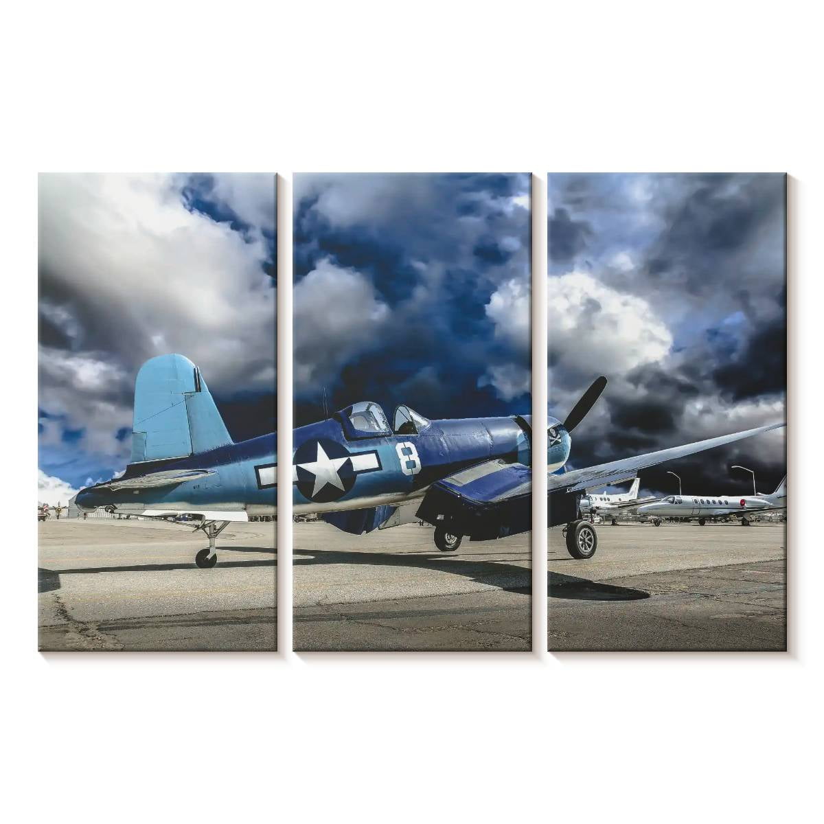 Elephant Stock Ww2 Airplane Wall Art - Horizontal Multi Panel Canvas ...
