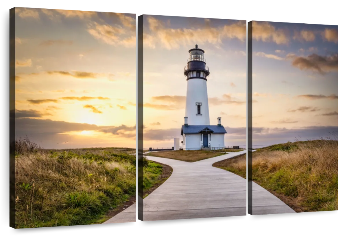 Elephant Stock Yaquina Lighthouse On The Oregon Coast Wall Art ...