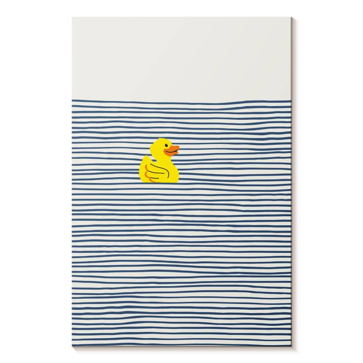 Elephant Stock Yellow Rubber Duck Wall Art - Vertical Canvas Wall Art ...
