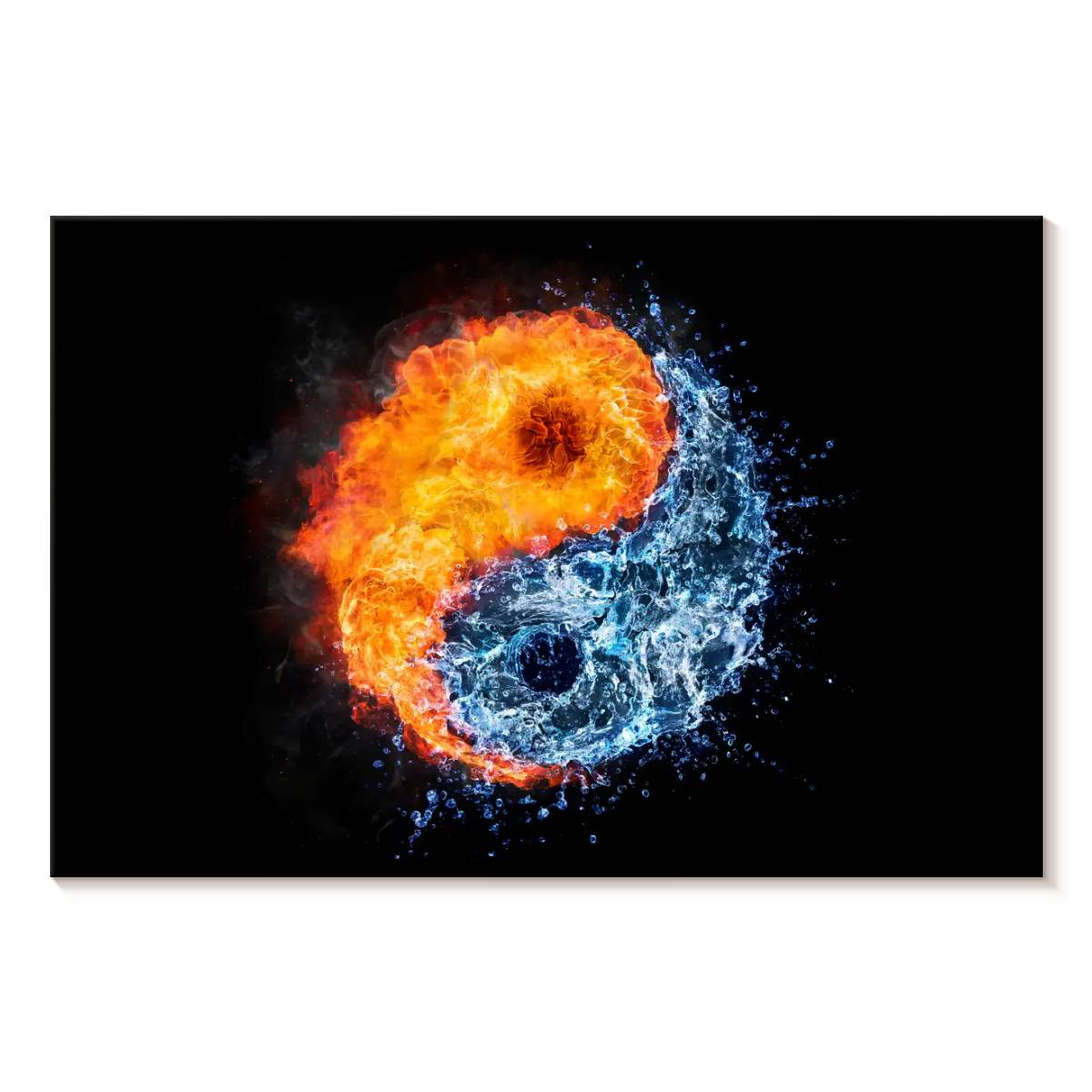 Elephant Stock Yin Yang Elements Wall Art - Horizontal Canvas Wall Art ...