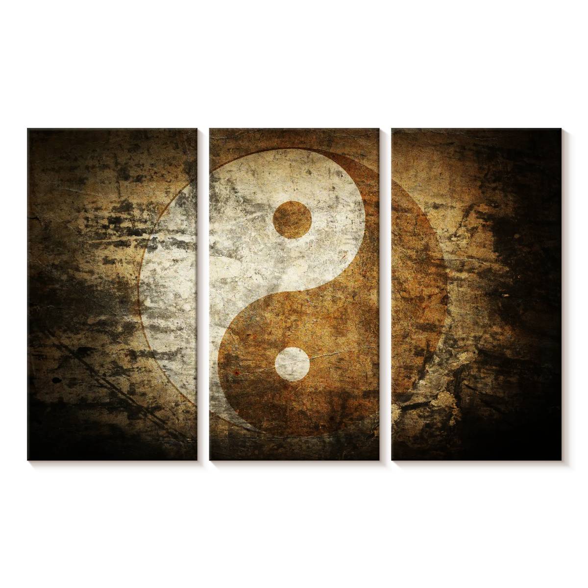Elephant Stock Yin And Yang Wall Art - Horizontal Multi Panel Canvas ...
