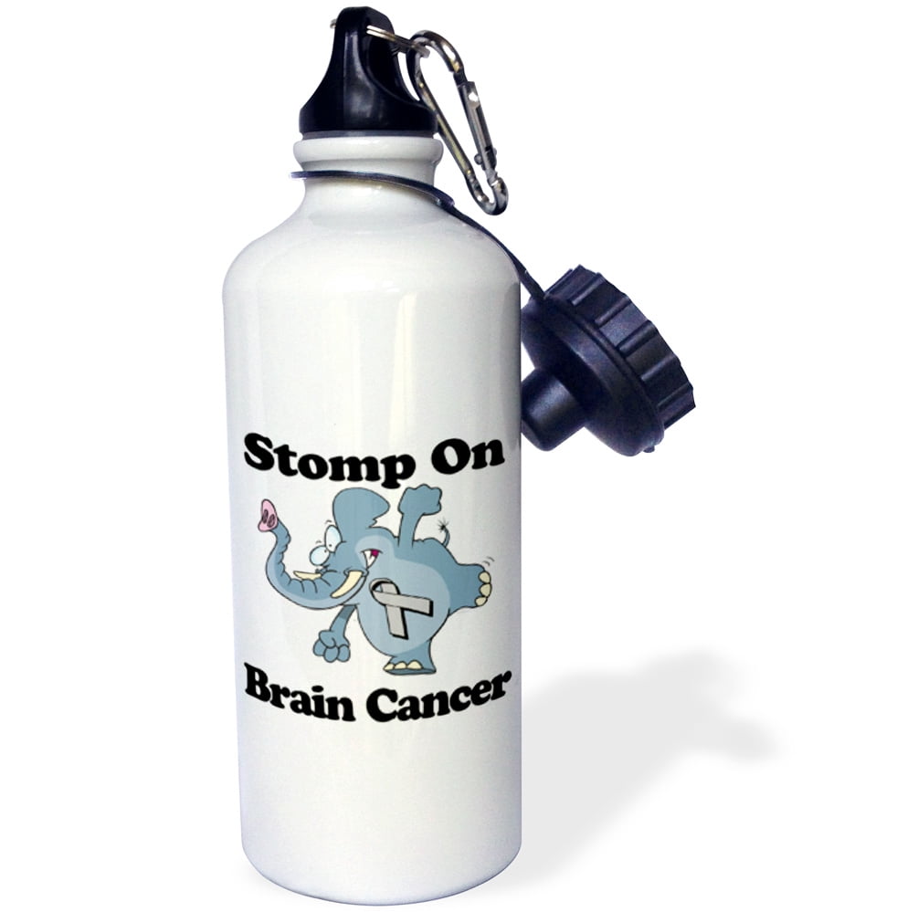 Elephant Stomp On Brain Cancer Awareness Ribbon Cause Design 21 oz ...
