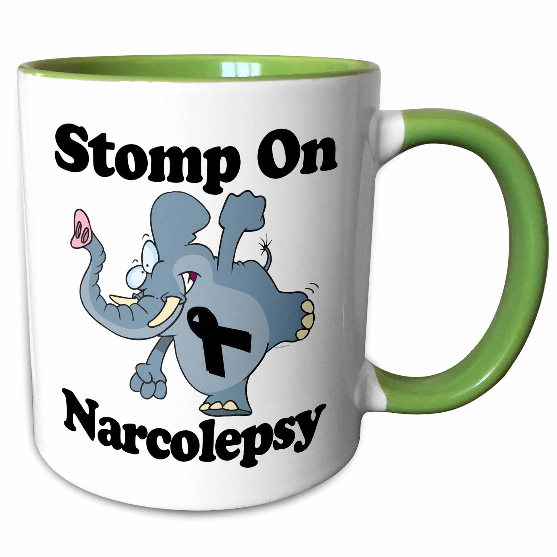 3drose, Elephant Stomp on Narcolepsy Awareness Ribbon Cause Design ...