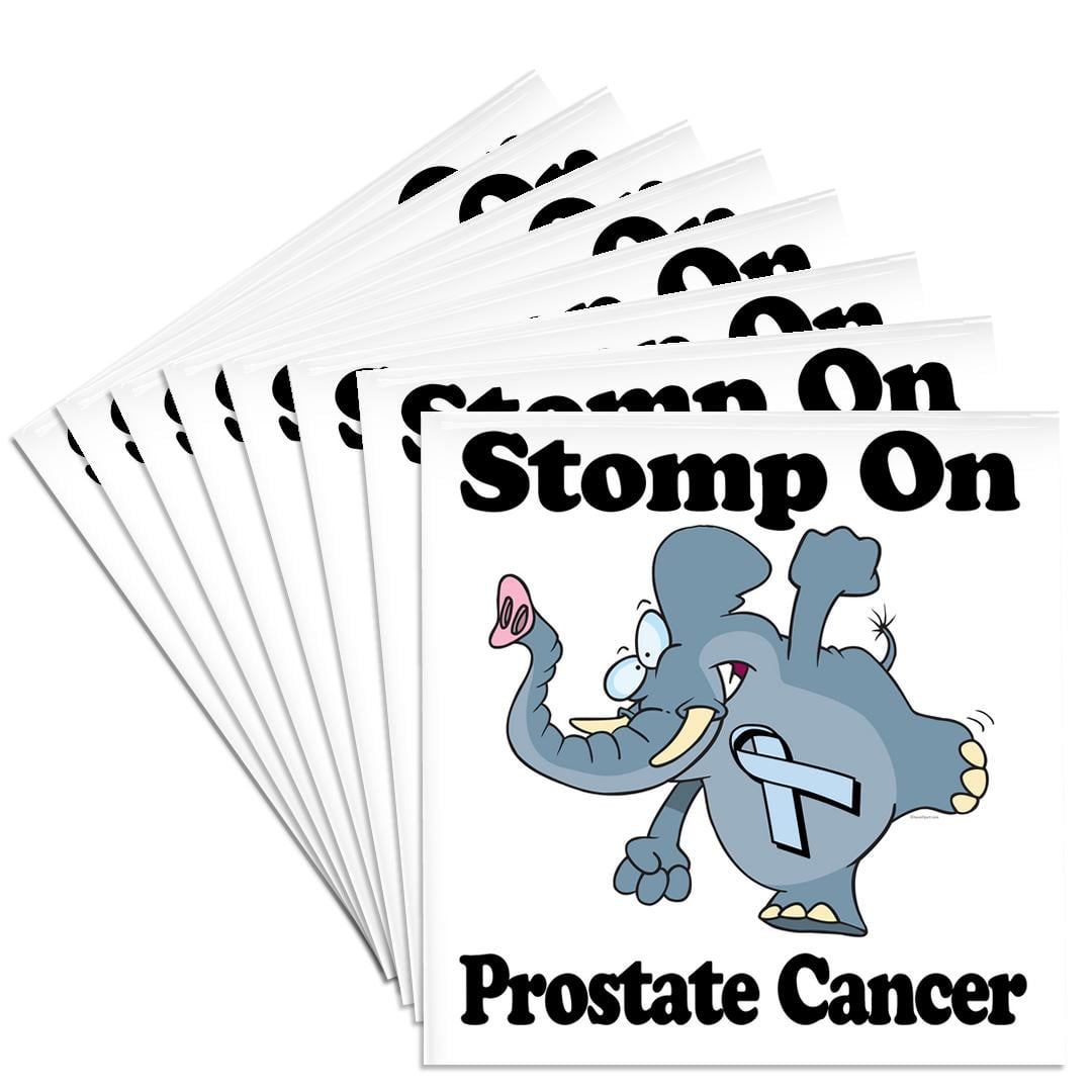 3drose, Elephant Stomp on Prostate Cancer Awareness Ribbon Cause Design ...