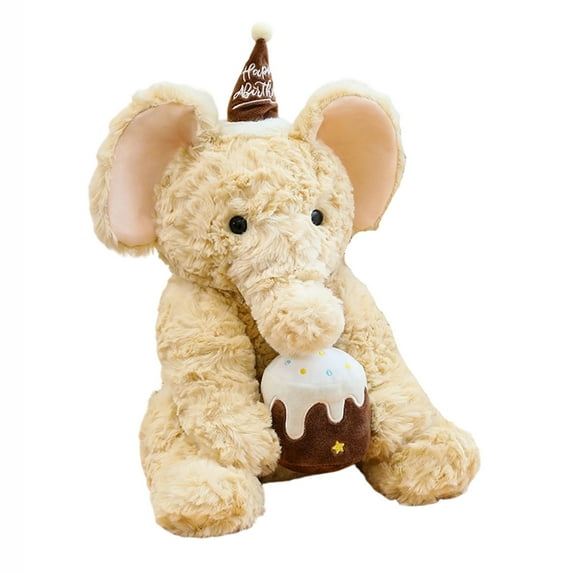 Elephant Stuffed Animals,16"x10"Plush Soft Plushie Toys Lifelike Cute ...