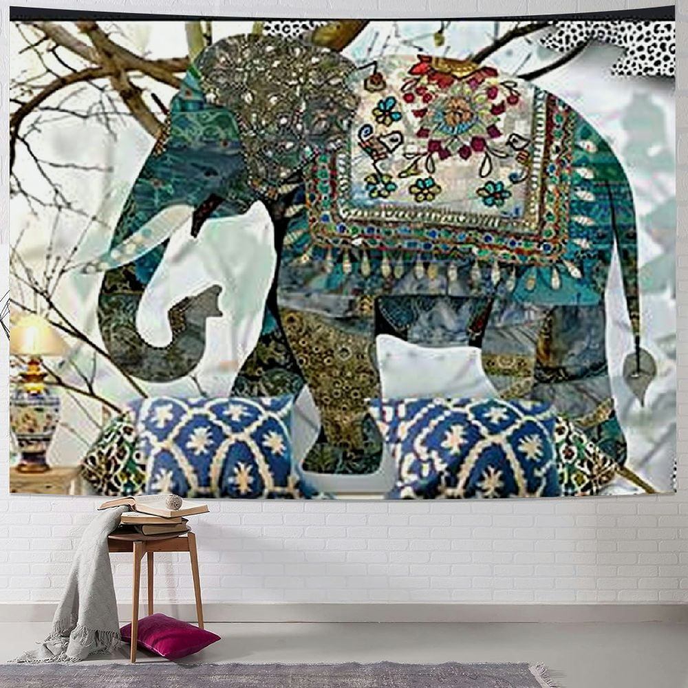 Elephant Tapestry, Forest Moon Tapestries, Bohemian Hippie Boho Trippy ...