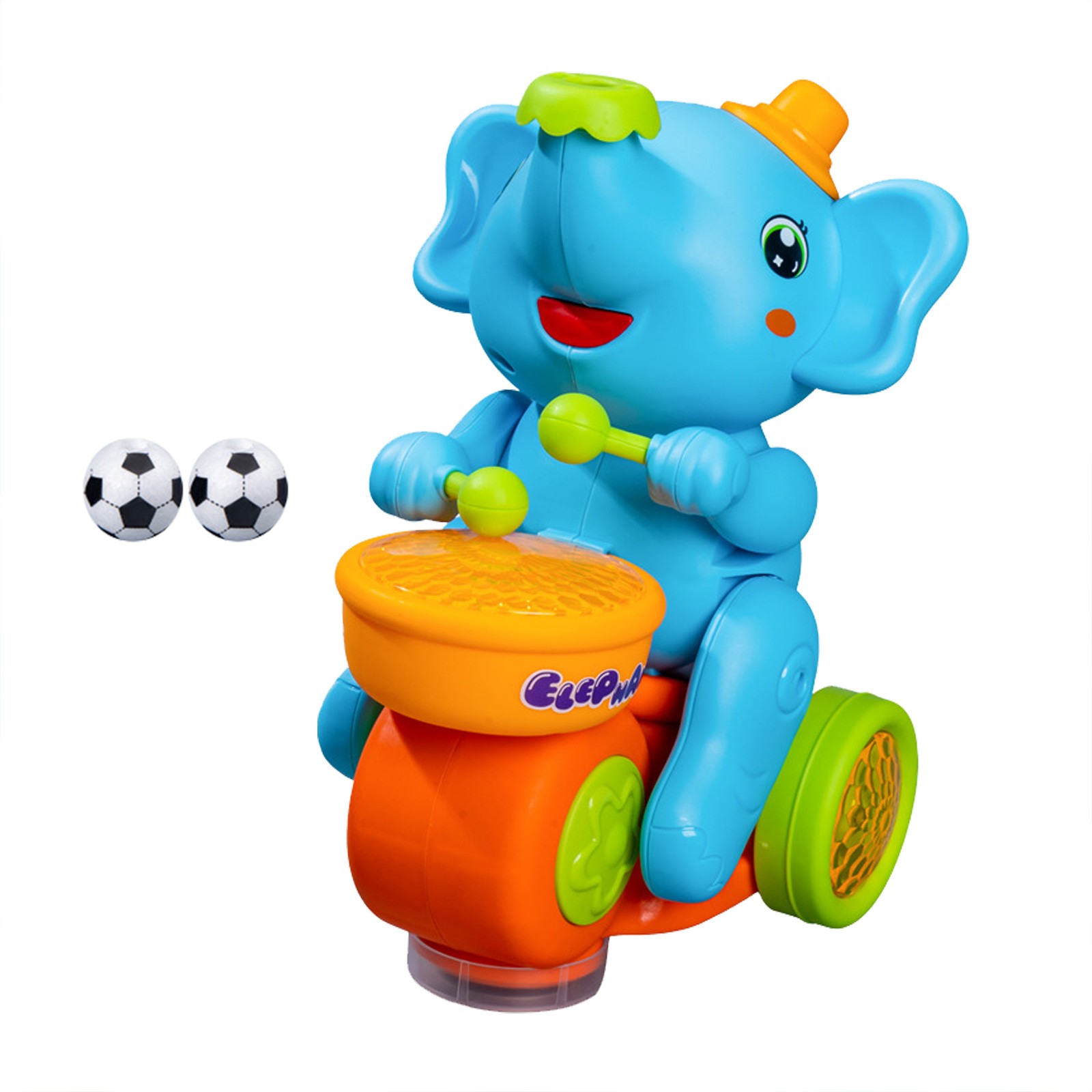 Elephant Toy,Elephant Blowing Ball,Children's Drum Elephant Floating ...