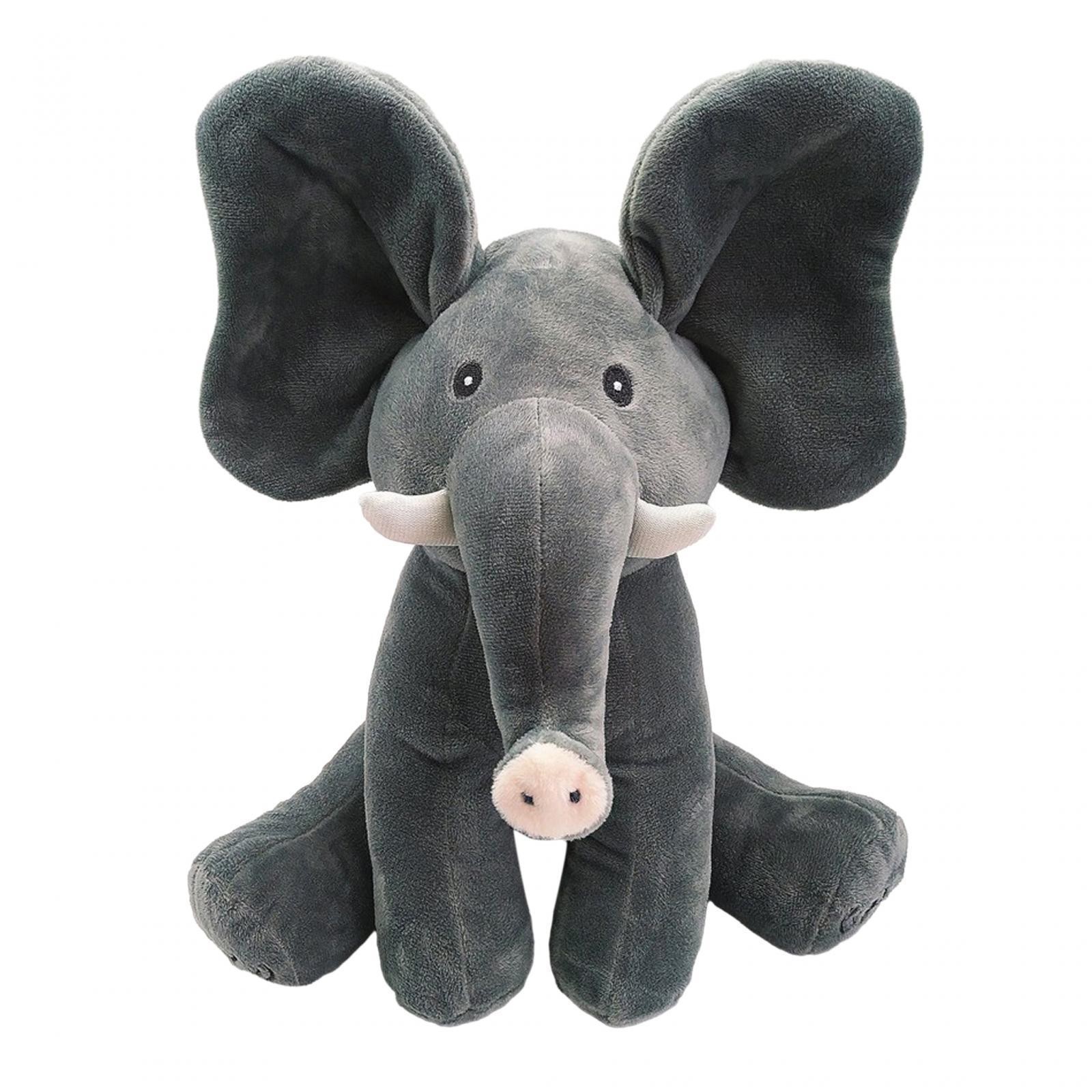 Elephant Toy Intertive Elephant Plush Toy With Moving Ears Fun Hide-and ...